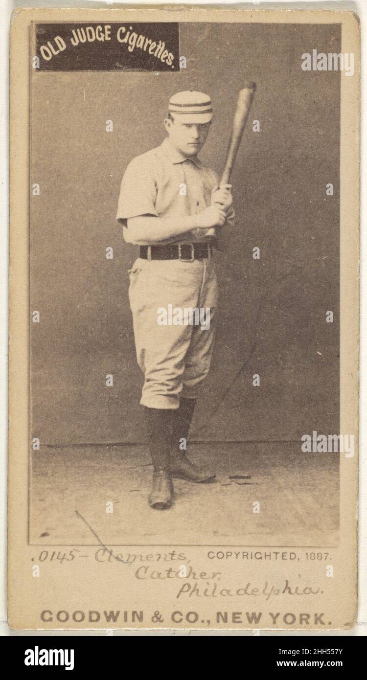John J. "Jack" Clements, Catcher, Philadelphia, from the Old Judge ...