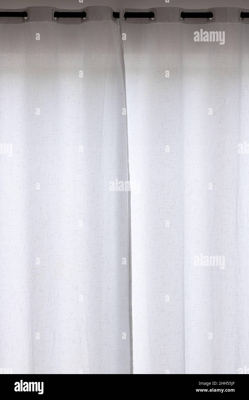 White curtain with natural light Stock Photo - Alamy