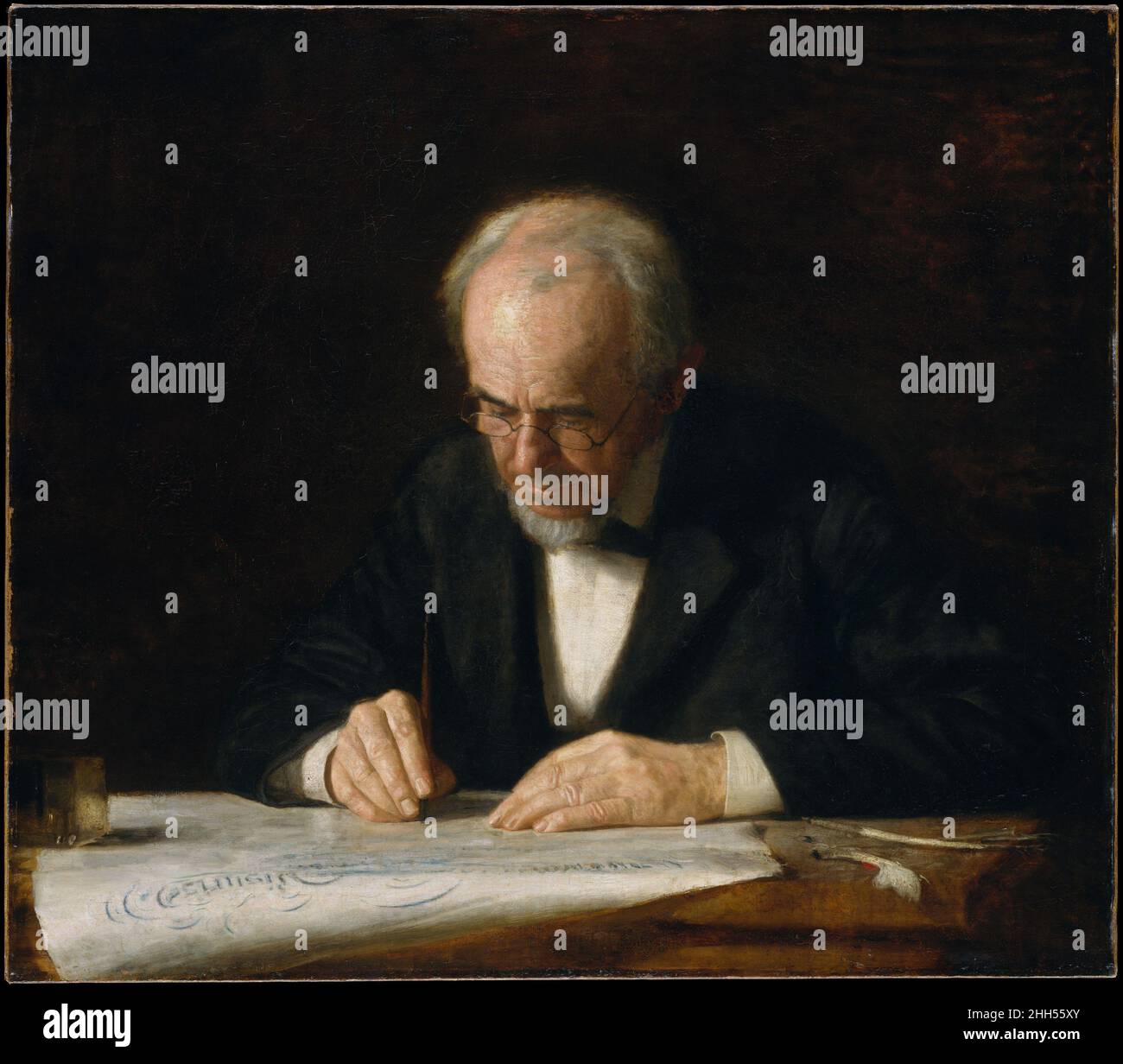 The Writing Master 1882 Thomas Eakins American Eakins probably had his ...