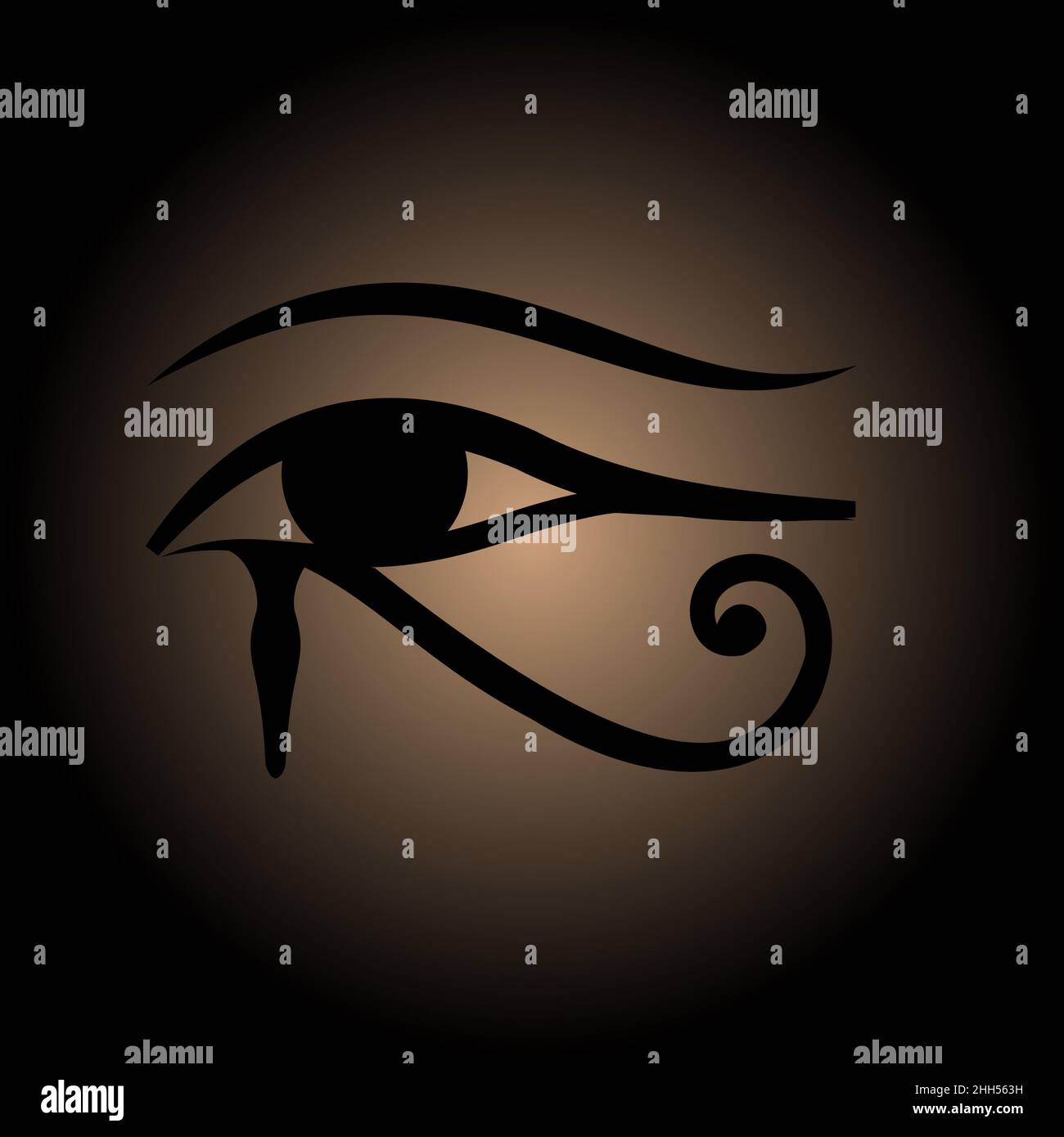 An ancient Egyptian pharaonic symbol for the Eye of Horus that ...