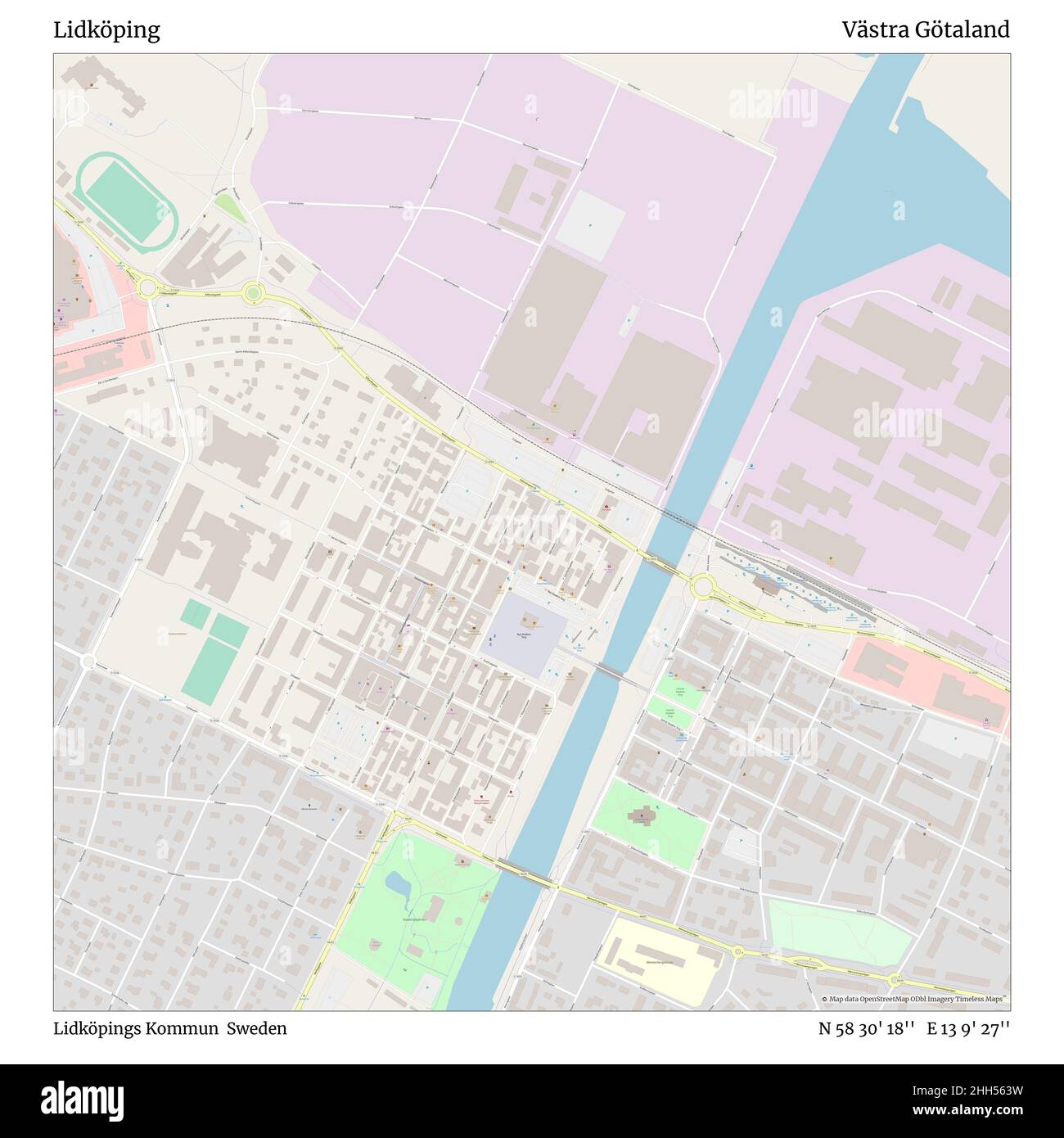 Map of lidkoping Cut Out Stock Images & Pictures - Alamy