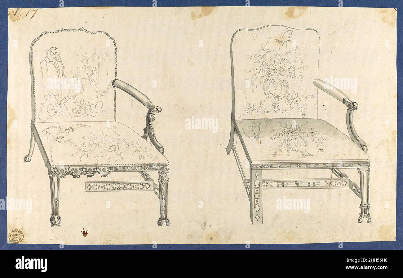 Chippendale drawings for chairs hi-res stock photography and images - Alamy