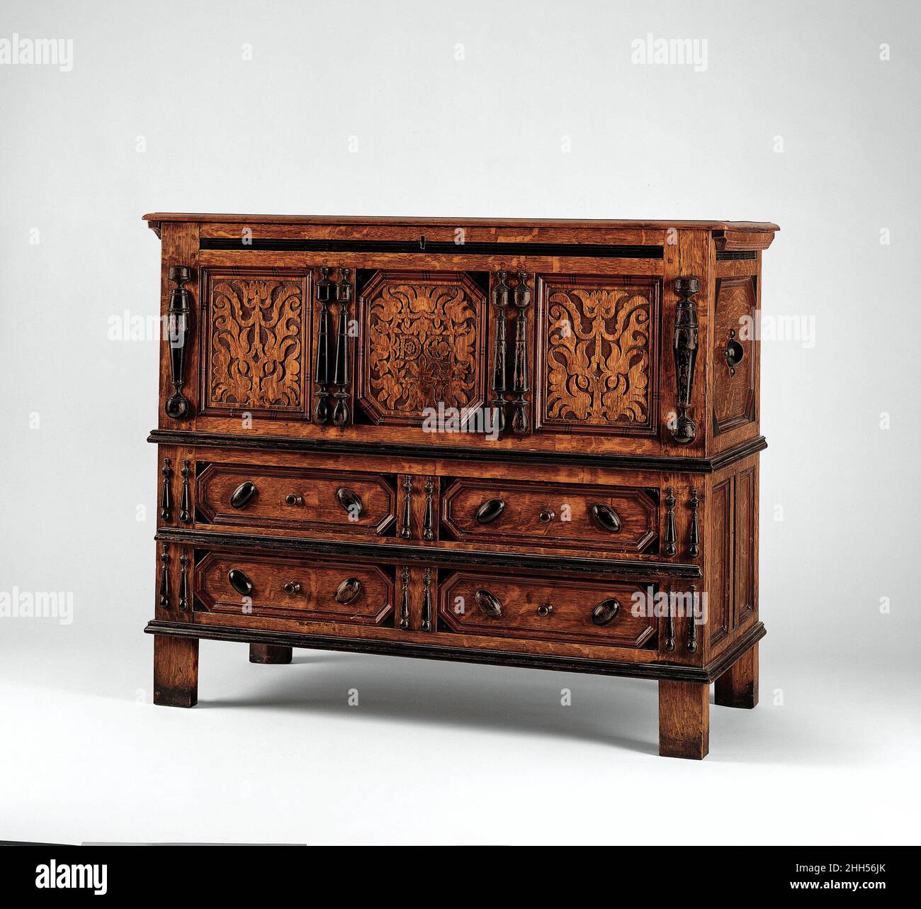 Chest with drawers 1675–1700 Workshop of Peter Blin Typical of the so ...