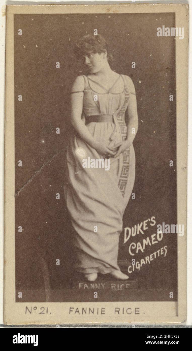 Card Number 21, Fannie Rice, from the Actors and Actresses series (N145 ...