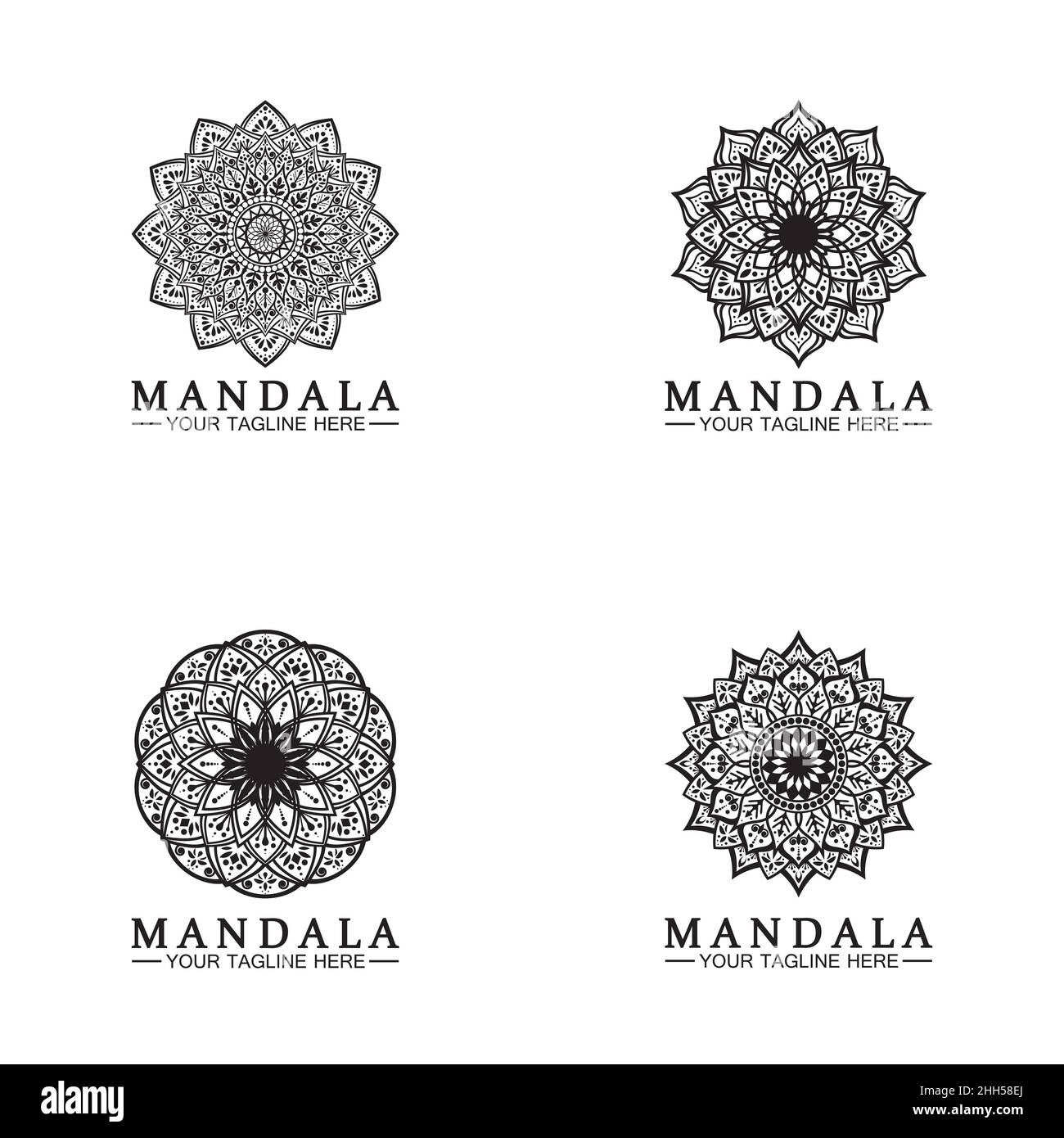 Mandala logo design vector template Stock Vector Image & Art - Alamy