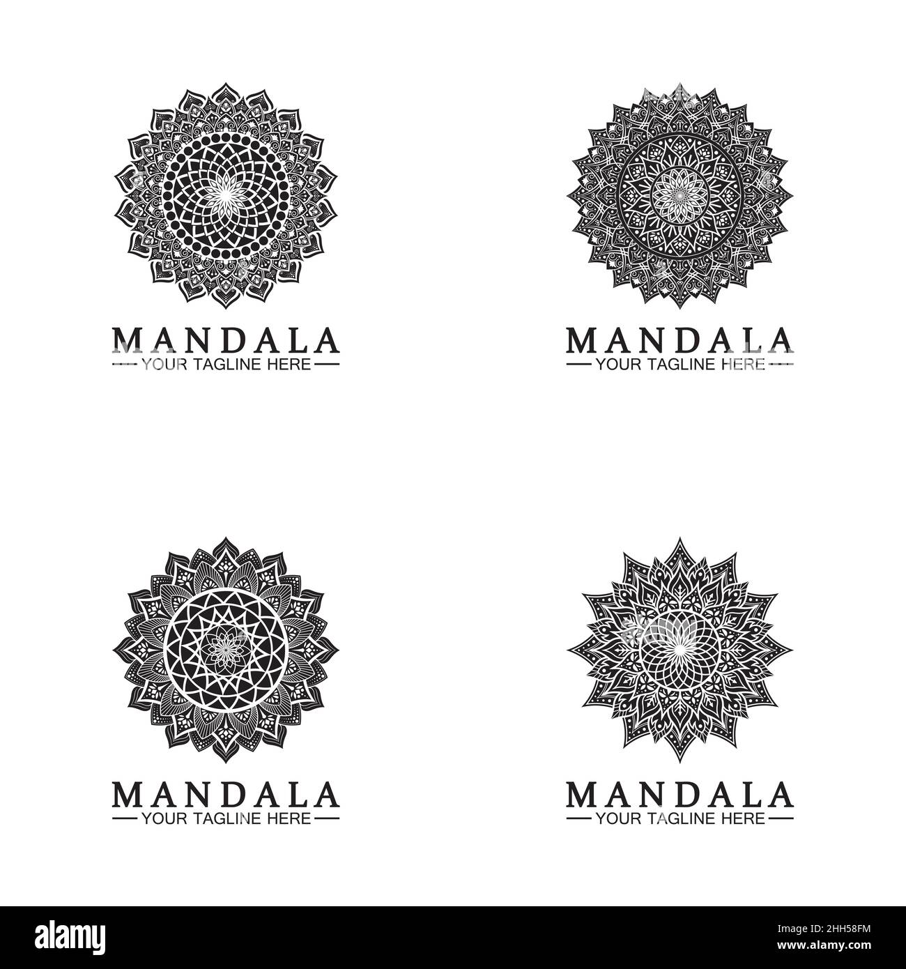 Mandala logo design vector template Stock Vector Image & Art - Alamy