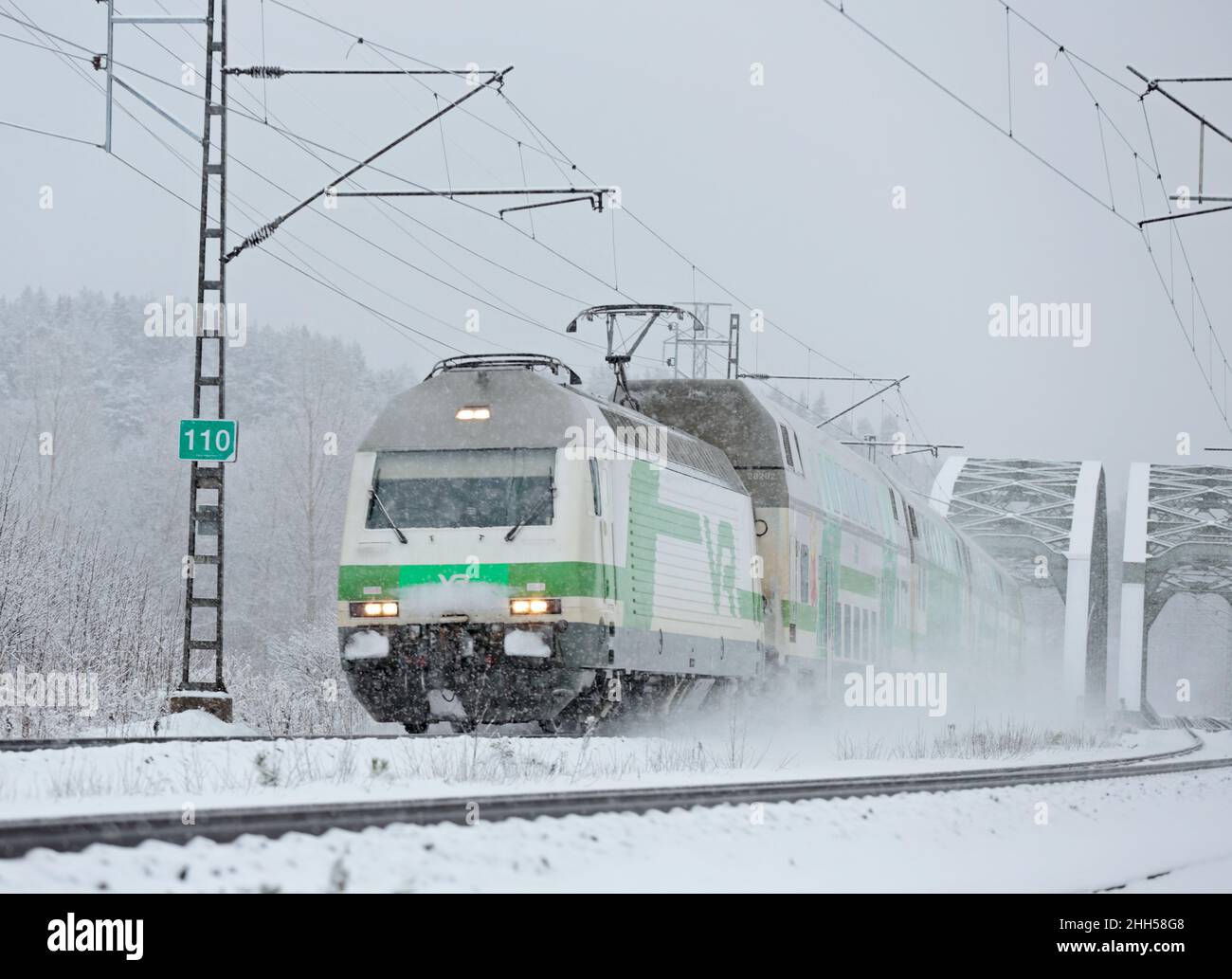 Finnish passenger train hi-res stock photography and images - Alamy