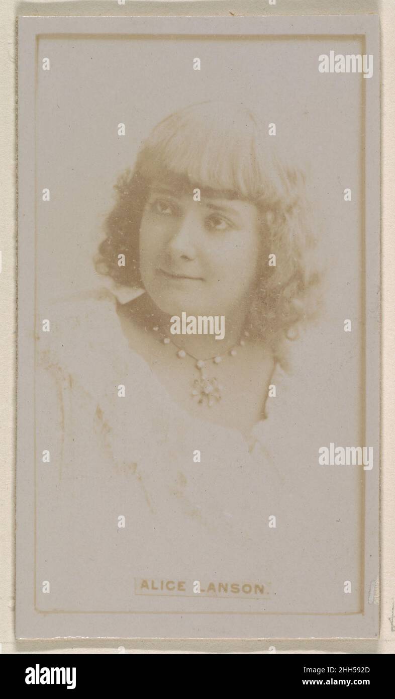 Alice Lanson, from the Actresses series (N245) issued by Kinney ...