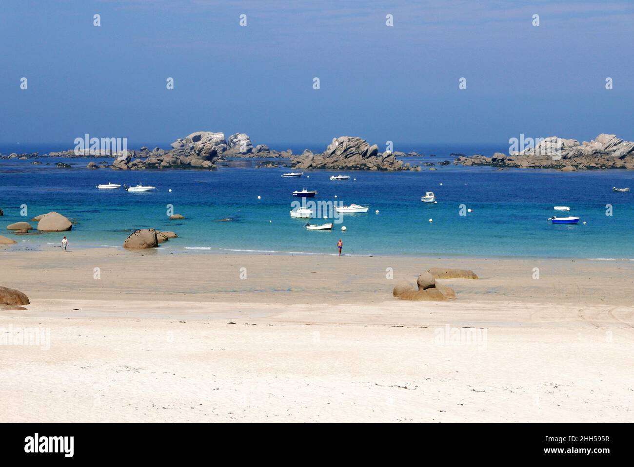 Cremiou beach, Kerlouan, Finistere, Bretagne, France, Europe Stock ...