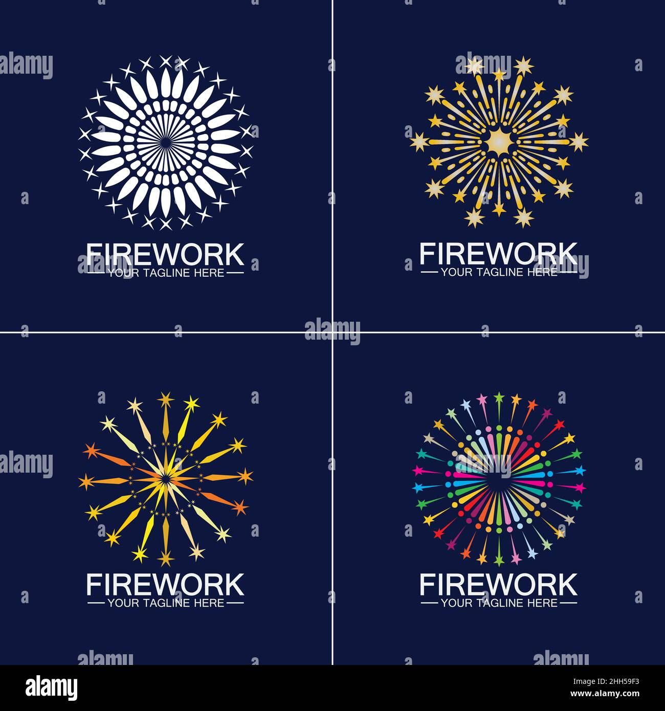 Firework logo hi-res stock photography and images - Alamy