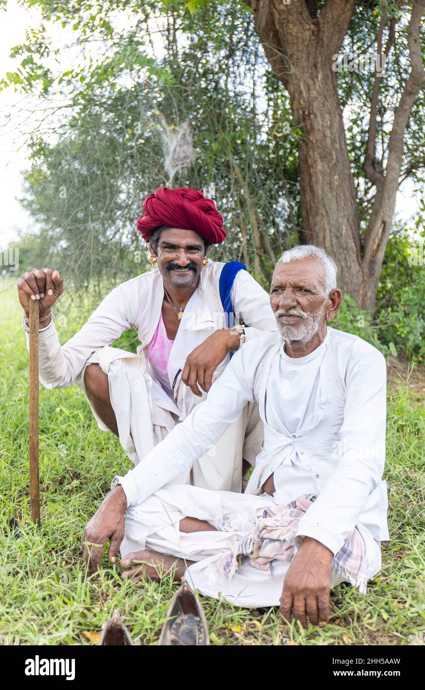 Indian shepherd in traditional dress hi-res stock photography and ...