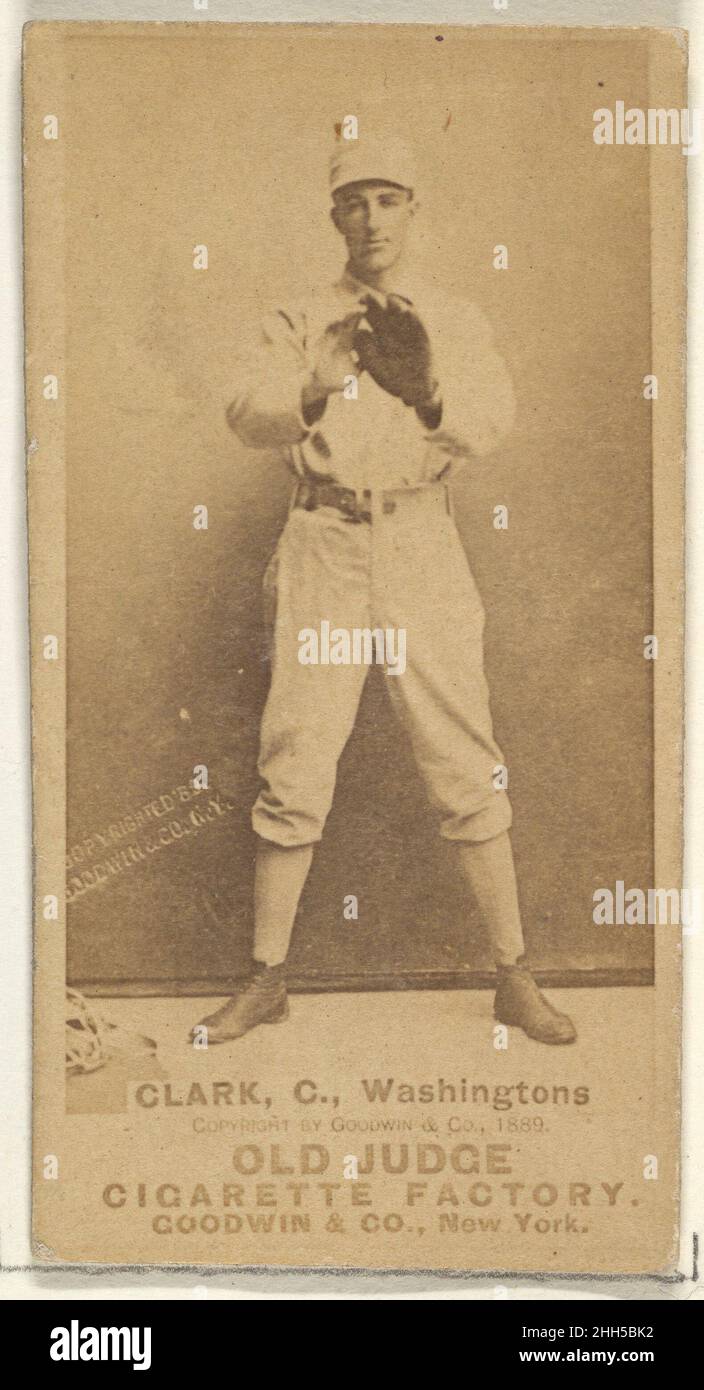 Owen F. "Spider" Clark, Catcher, Washington Nationals, from the Old ...