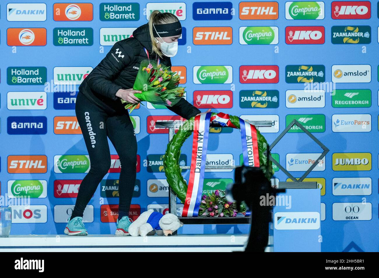 HEERENVEEN, NETHERLANDS - JANUARY 23: Merel Conijn of team Worldstream ...