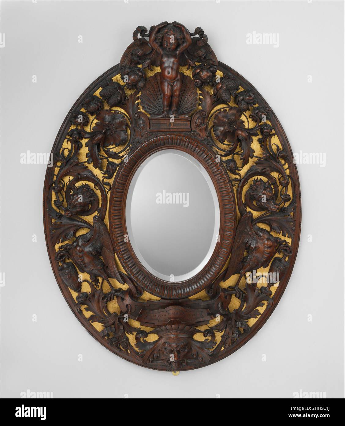 Oval frame 1870 Egisto Gajani Gajani exhibited a closely similar neo ...
