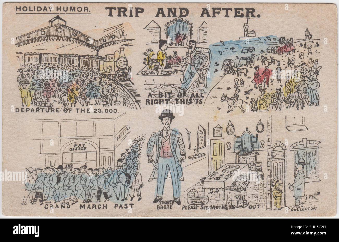 British Seaside Postcard Humour High Resolution Stock Photography and ...