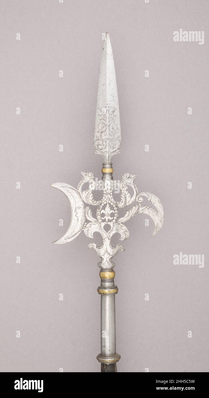 Halberd ca. 1630 French The elaborately pierced body of the halberd ...