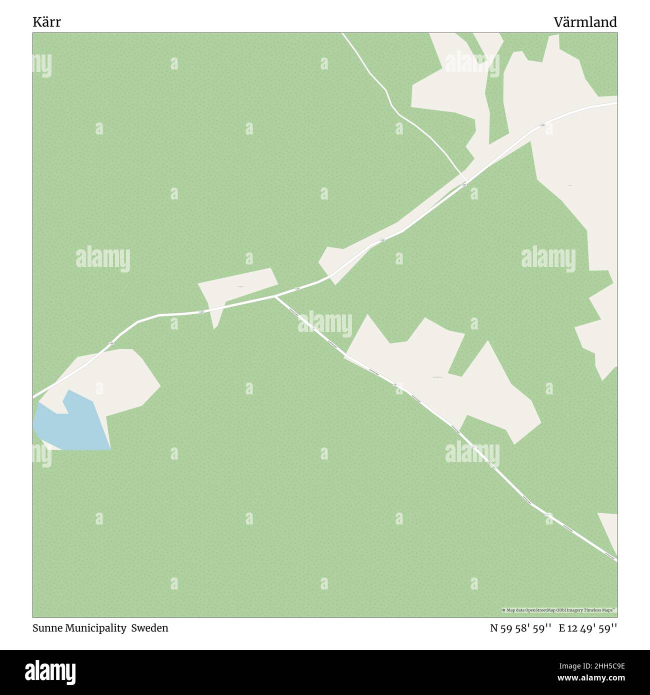 Kärr, Sunne Municipality, Sweden, Värmland, N 59 58' 59'', E 12 49' 59 ...