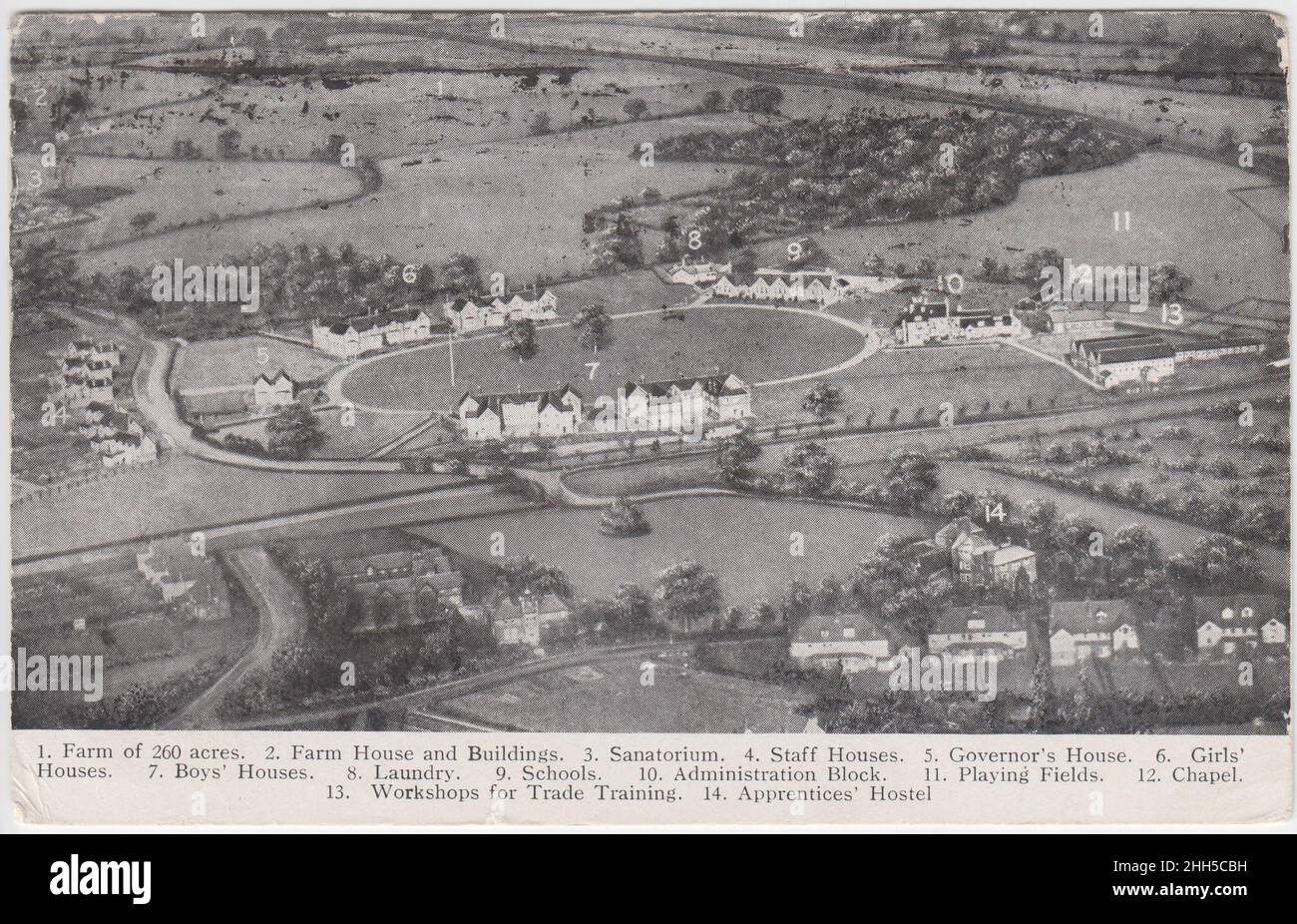 National Children's Home and Orphanage, aerial view of Harpenden branch ...