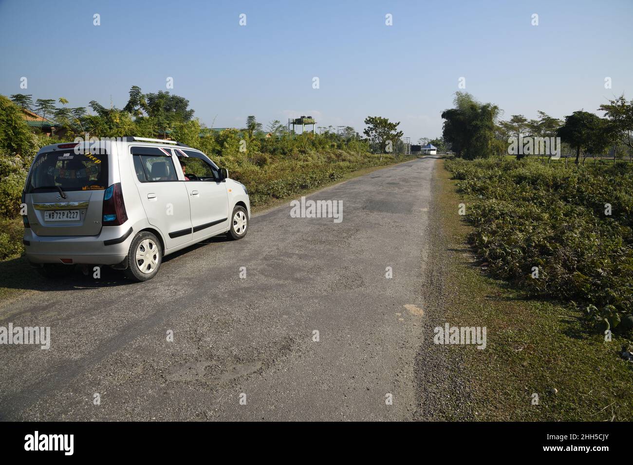 Local road. Chalsa, Jalpaiguri, West Bengal, India Stock Photo - Alamy