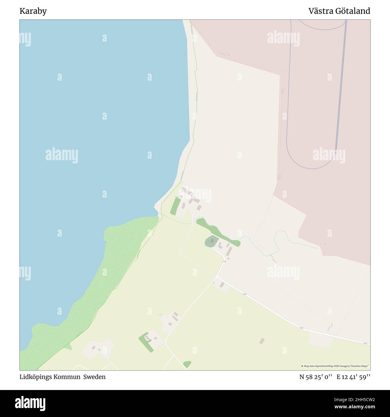 Karaby, Lidköpings Kommun, Sweden, Västra Götaland, N 58 25' 0'', E 12 ...