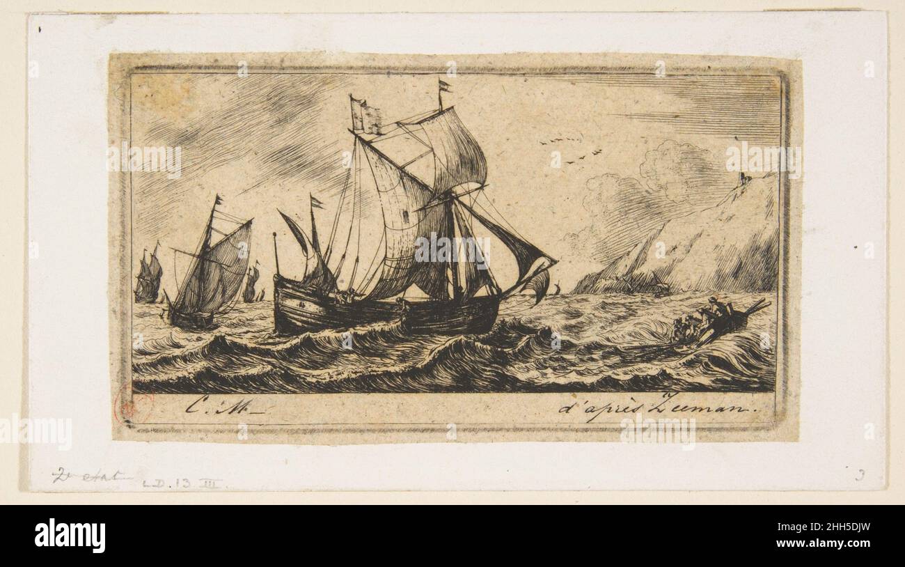 The Galliot of Jean de Vyl of Rotterdam 1850 Charles Meryon French. The ...