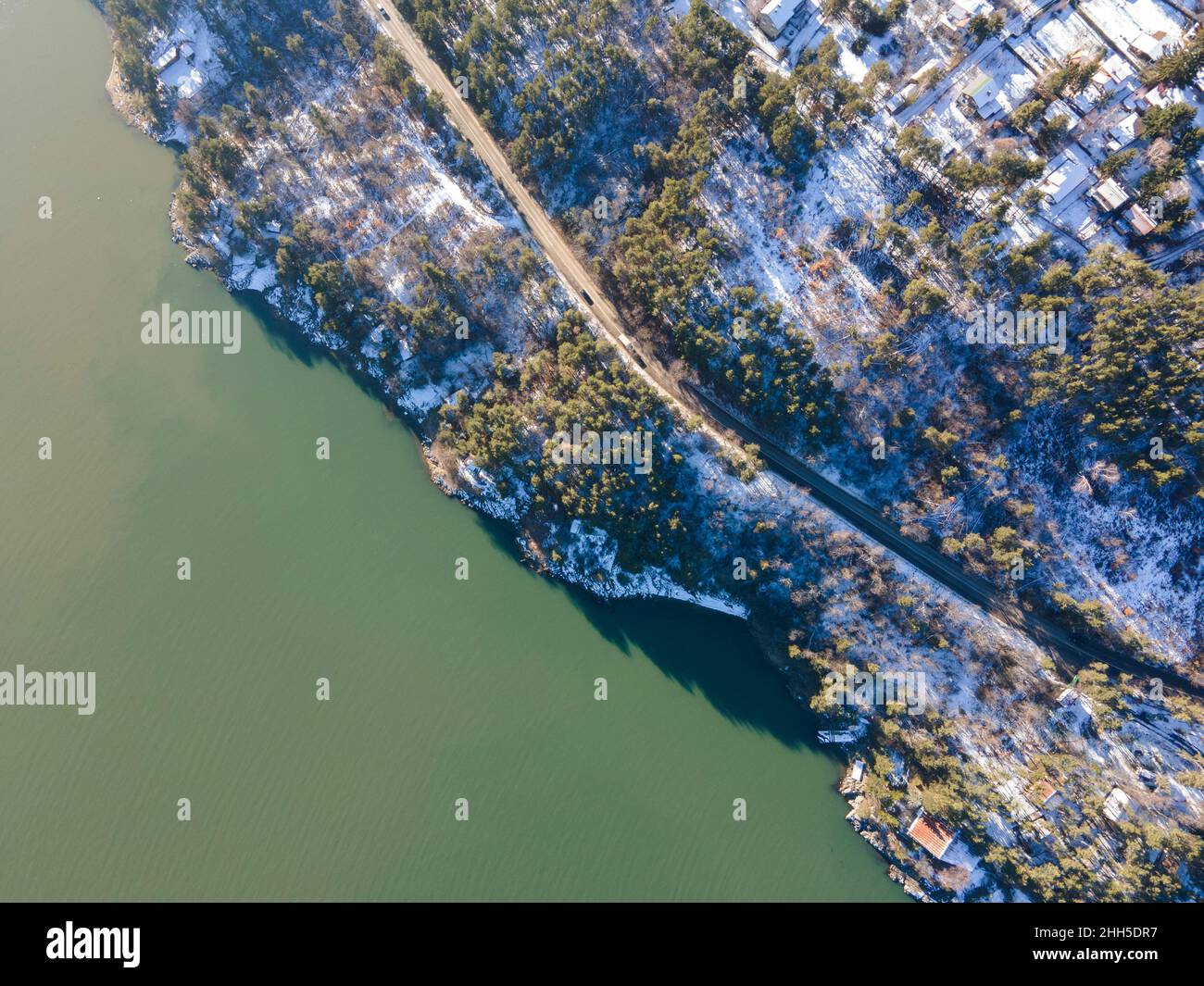Aerial view of Iskar Reservoir near city of Sofia, Bulgaria Stock Photo ...