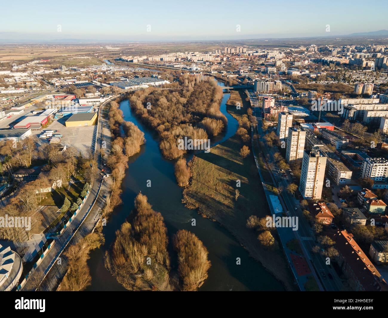 Aerial view maritsa river panorama hi-res stock photography and images ...