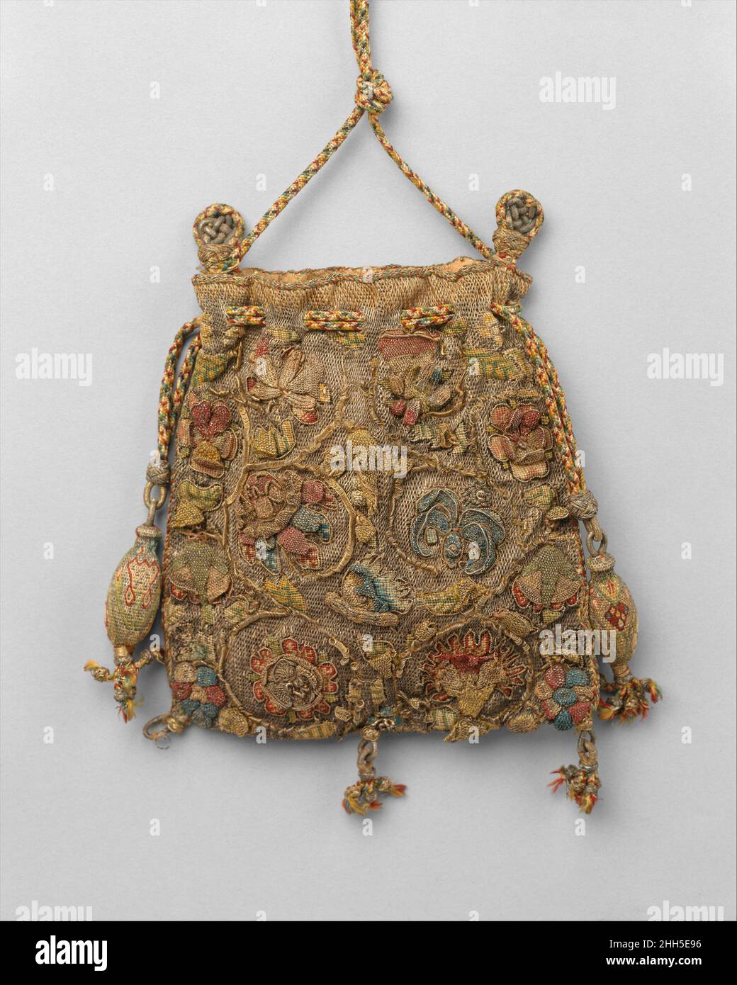 Purse last quarter 16th century British Elaborately embroidered purses ...