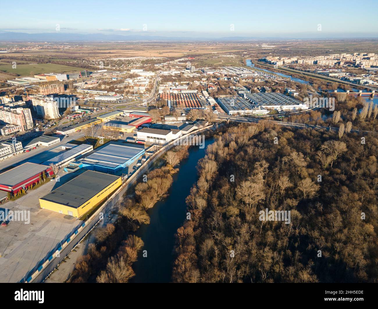 Aerial view maritsa river panorama hi-res stock photography and images ...