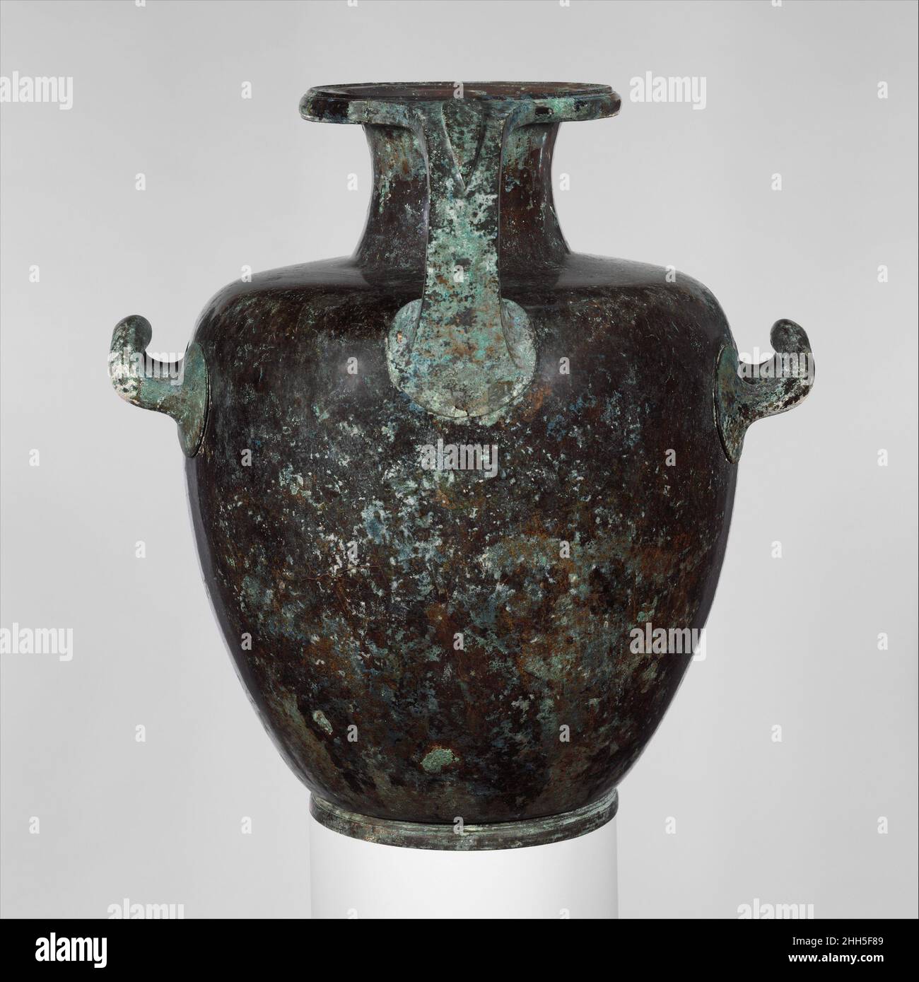 Bronze hydria (water jar) 5th century B.C. Greek This hydria is said to ...