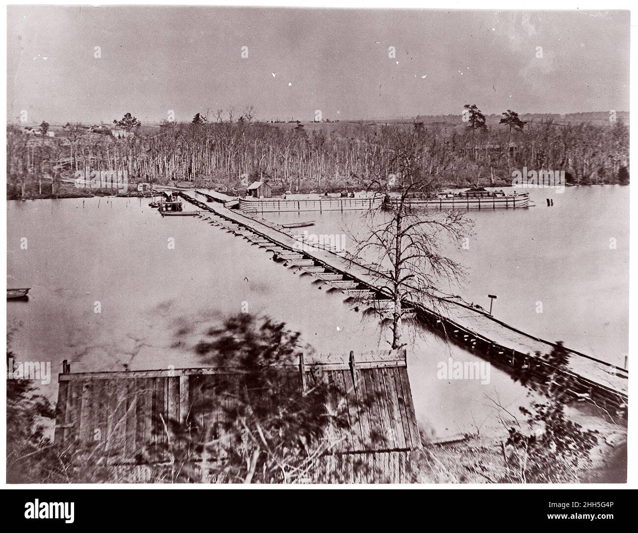 Pontoon Bridge, Broadway Landing, Appomattox River 1861–65 William ...