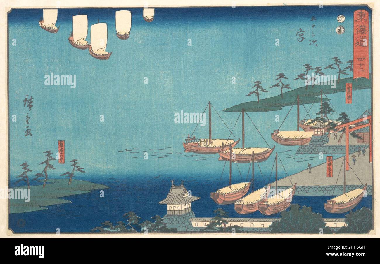 Miya ca. 1840 Japan. Miya. Utagawa Hiroshige (Japanese, Tokyo (Edo ...
