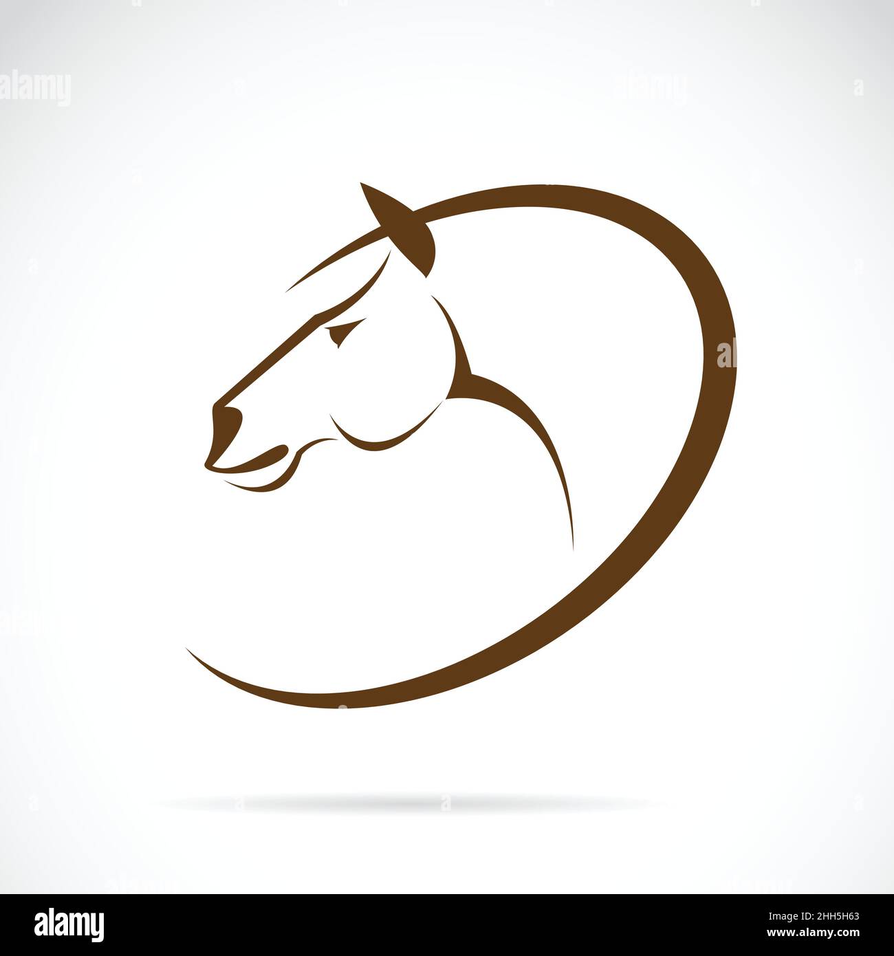 Vector of horse design on white background. Easy editable layered ...
