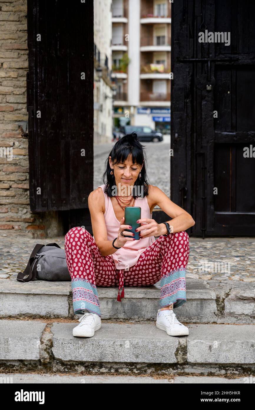 Mobile steps hi-res stock photography and images - Alamy