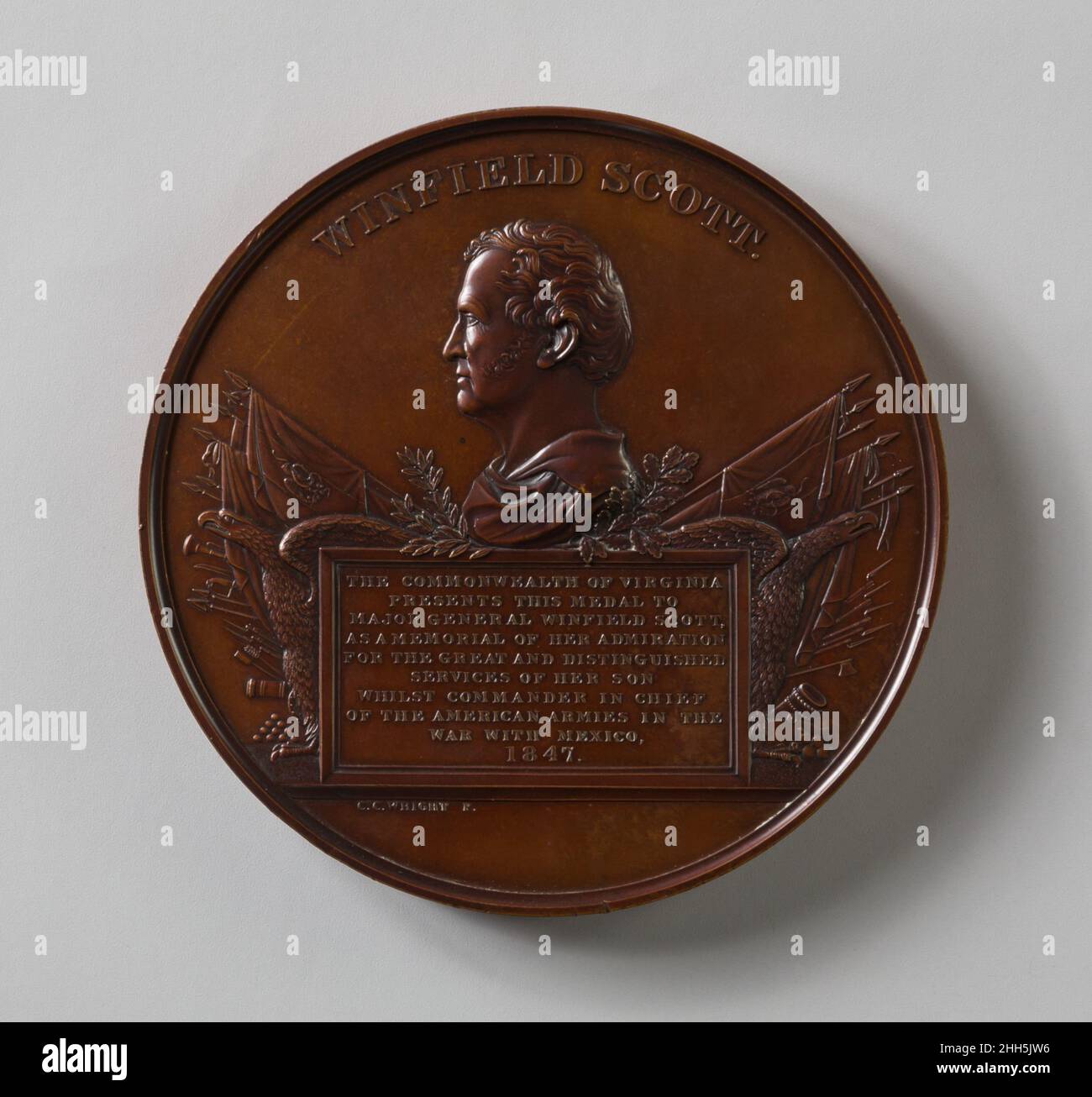 Medal of Major General Winfield Scott 1847 Charles Cushing Wright ...