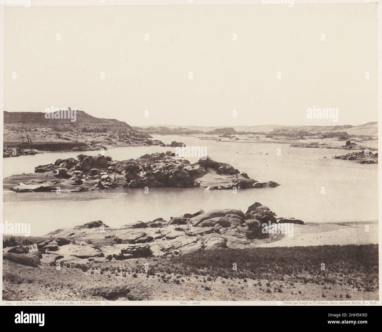 Première Cataracte, Vue Générale Prise de la Point Méridionale de l'Ile ...