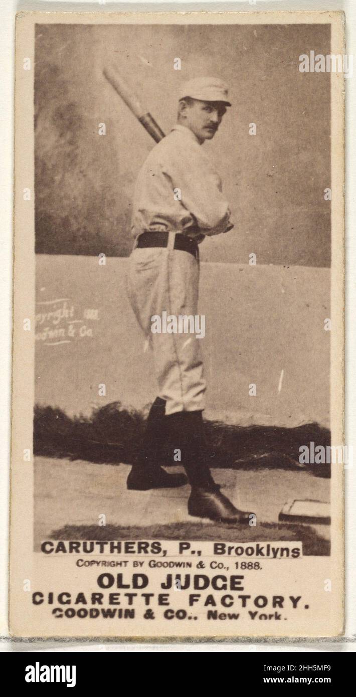 Caruthers, Pitcher, Brooklyn, from the Old Judge series (N172) for Old ...