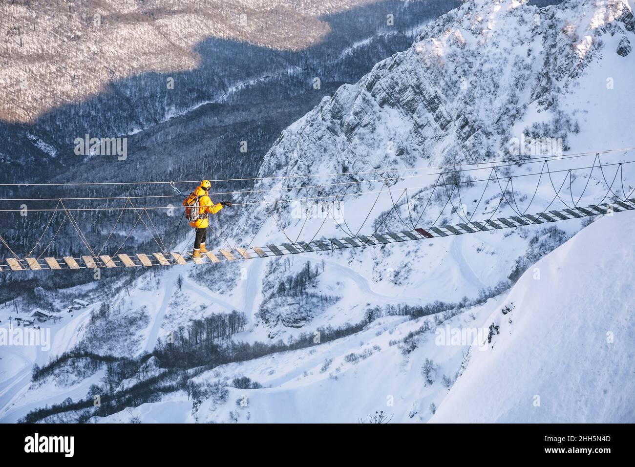 Hiking bridge sunshine hi-res stock photography and images - Alamy