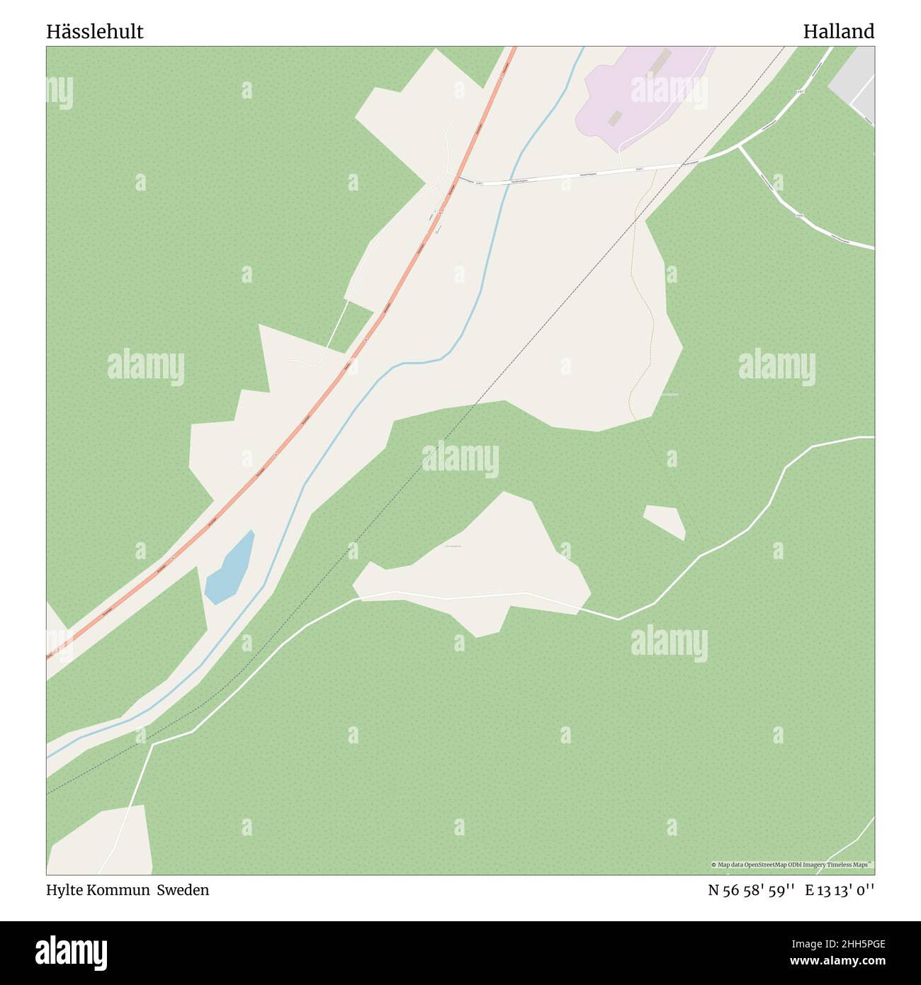 Hässlehult, Hylte Kommun, Sweden, Halland, N 56 58' 59'', E 13 13' 0 ...