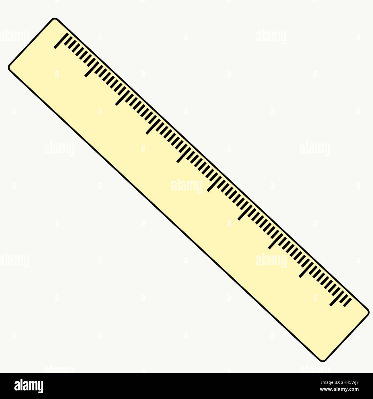 Simple ruler vector icon, ruler in trendy flat style Stock Vector Image ...