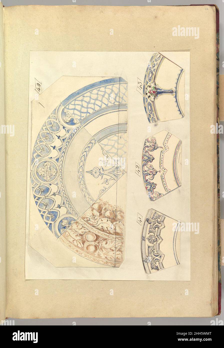 Six Designs for Decorated Plates 1845–55 Alfred Henry Forrester [Alfred ...