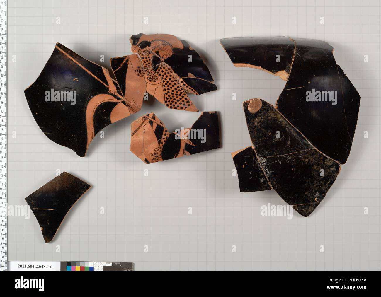 Terracotta fragment of a hydria: kalpis (water jar) 490–480 B.C ...