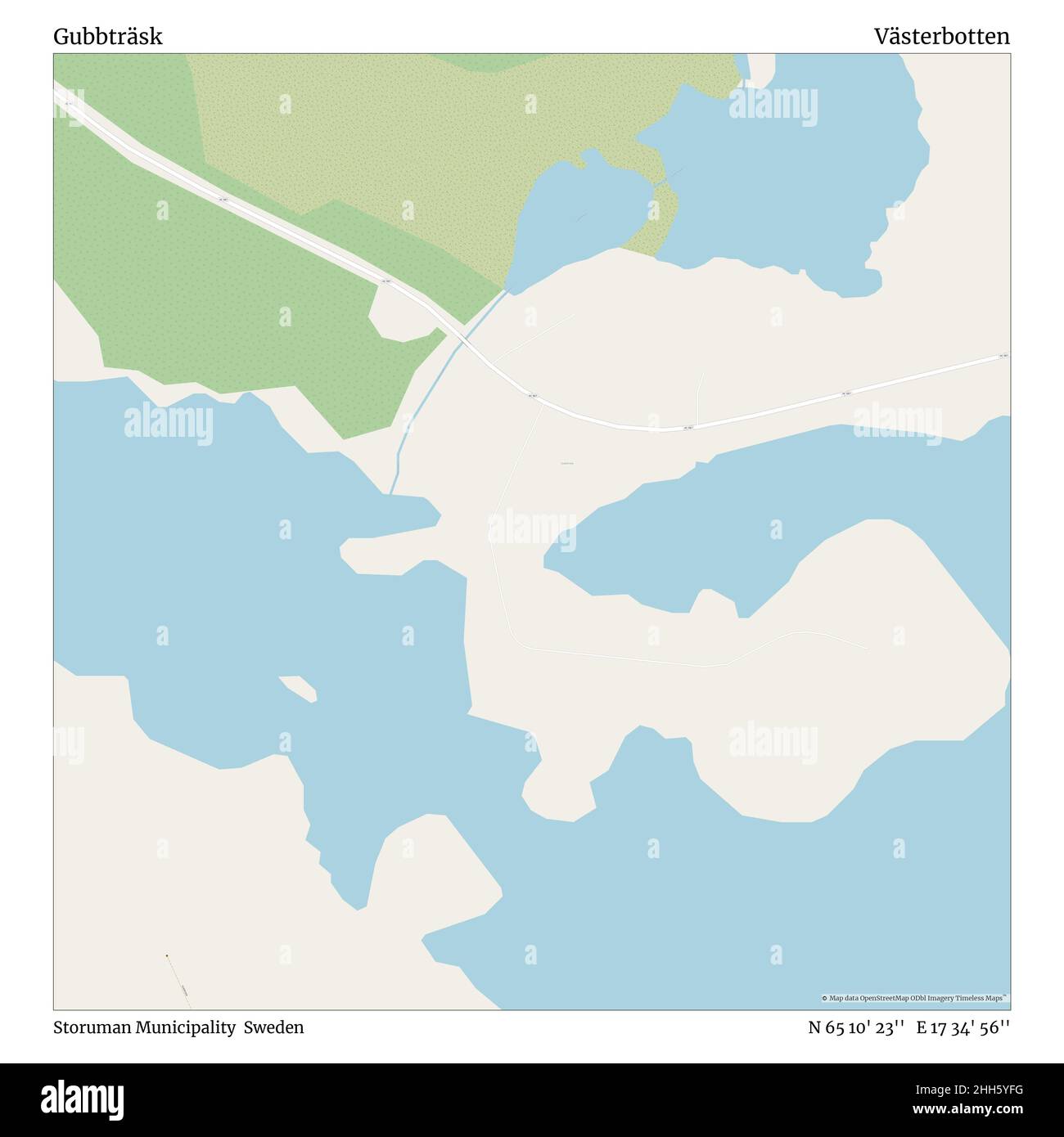 Gubbträsk, Storuman Municipality, Sweden, Västerbotten, N 65 10' 23 ...