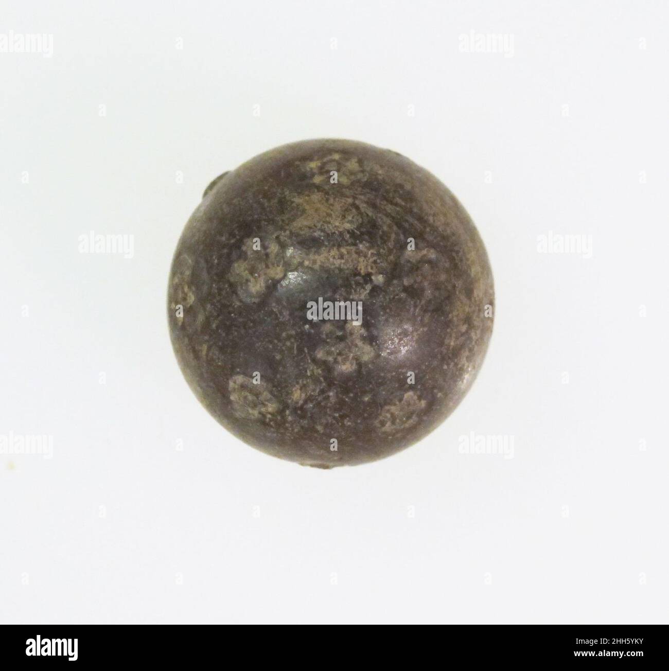 Pinhead Roman Amber spherical pinhead with a flat base and brown paste ...