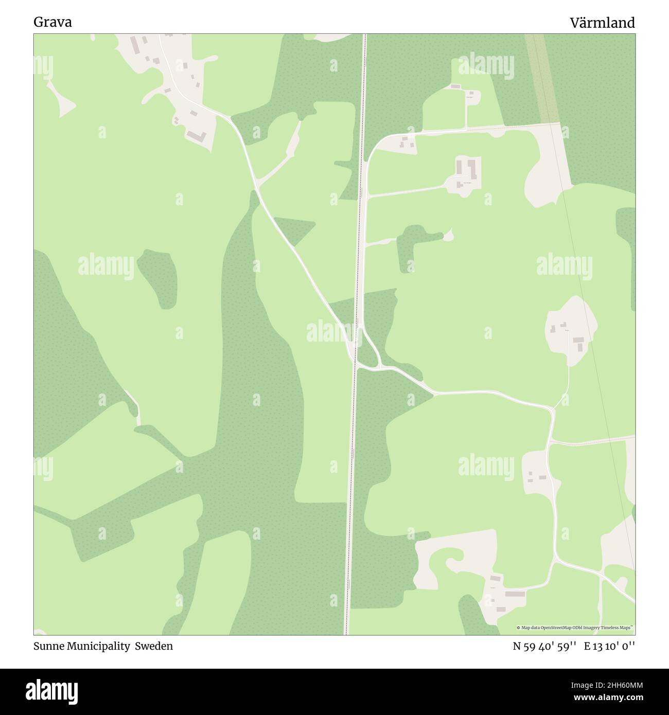 Grava, Sunne Municipality, Sweden, Värmland, N 59 40' 59'', E 13 10' 0 ...