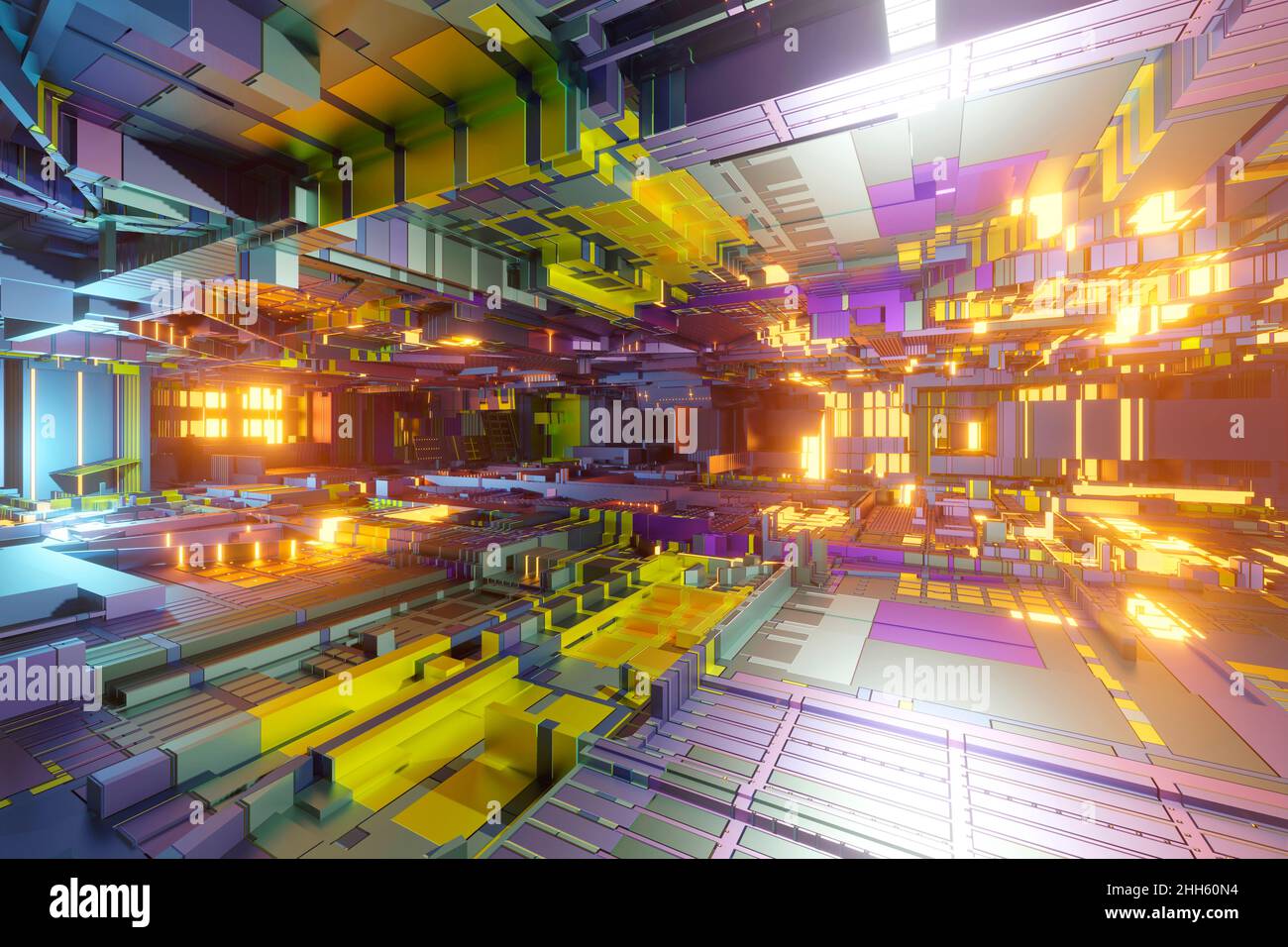 Three dimensional render of inside of electrical device Stock Photo - Alamy