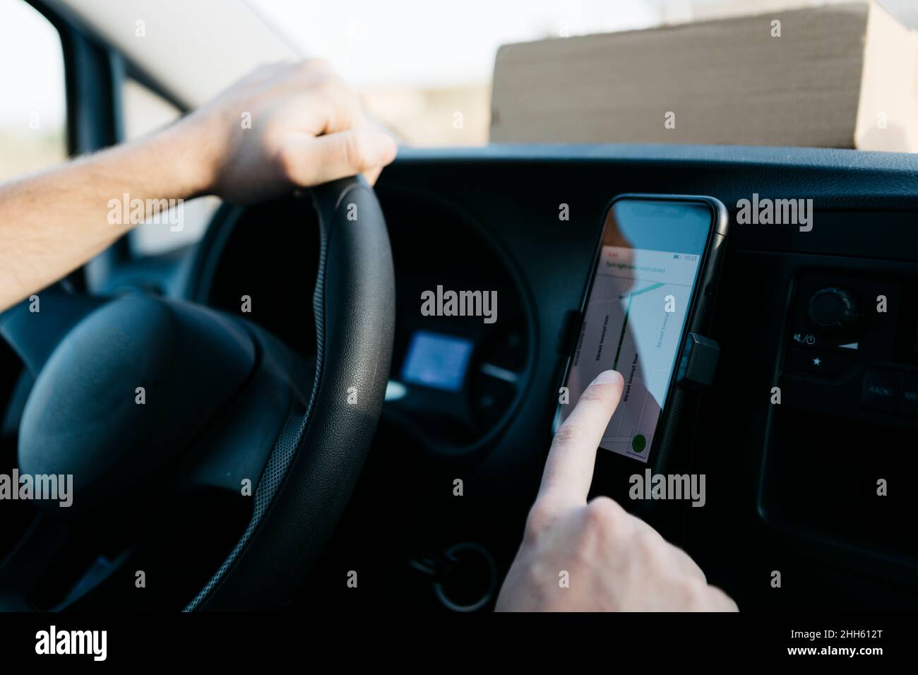 Driving gps app hi-res stock photography and images - Alamy