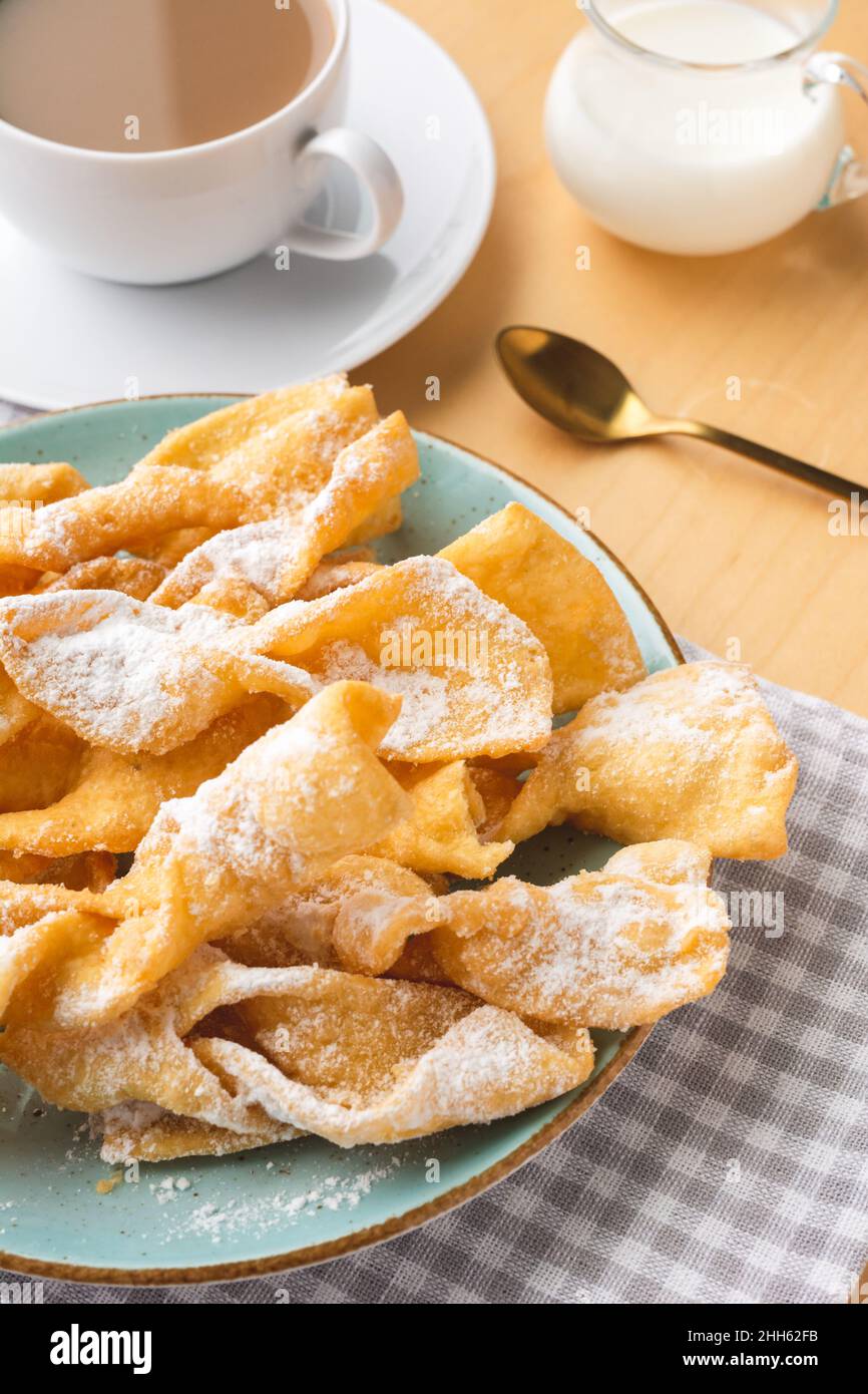 Faworki, Chrusty, Angel Wings, traditional Polish pastries served ...