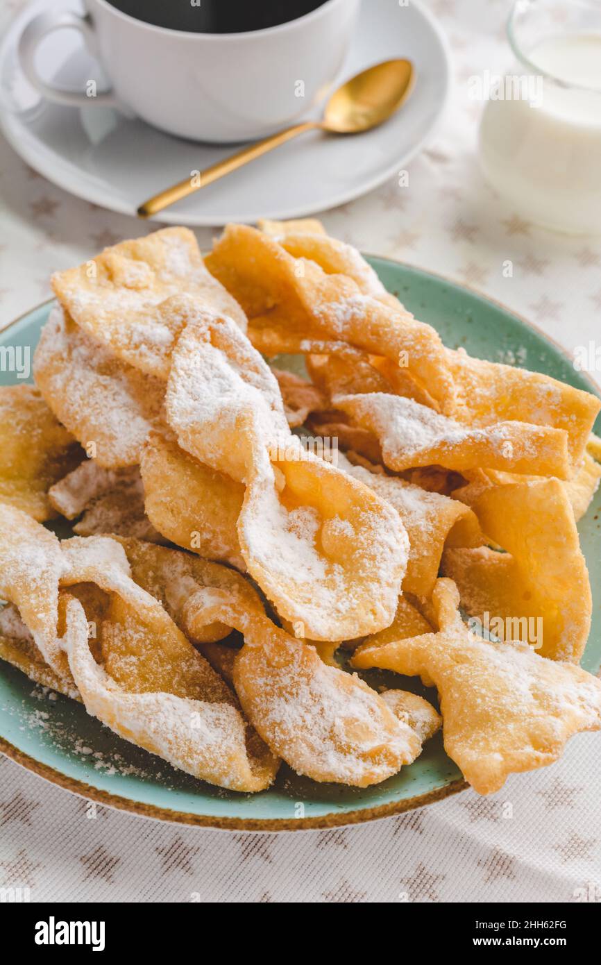 Faworki, Chrusty, Angel Wings, traditional Polish crispy pastry twists ...