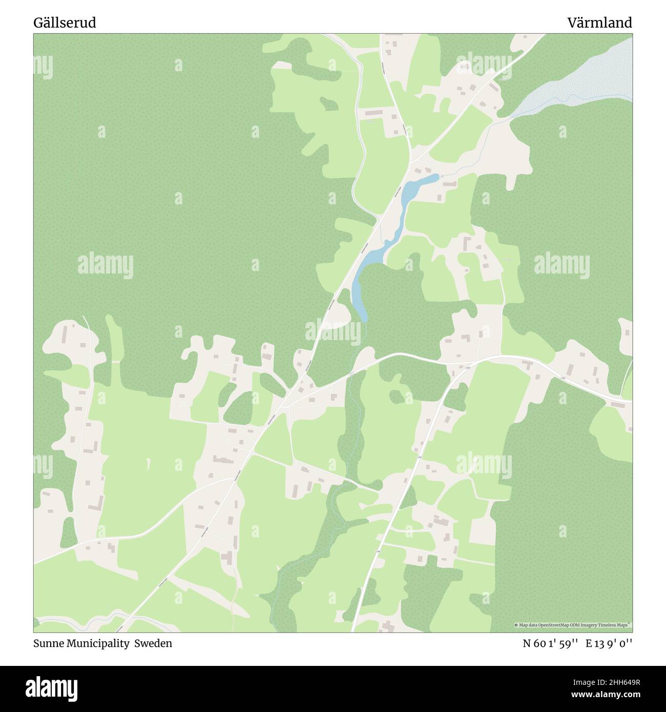 Gällserud, Sunne Municipality, Sweden, Värmland, N 60 1' 59'', E 13 9 ...